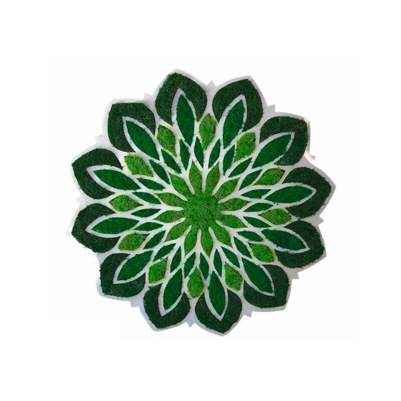 Moskunst – Aflangt mos billede med Rensdyrlav | NATUREBYBAUM